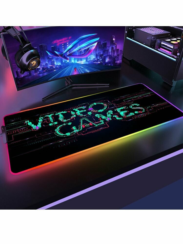 Игровой коврик SteelSeries Sai Rui RGB, противоскользящий, для крупной киберспортивной мыши