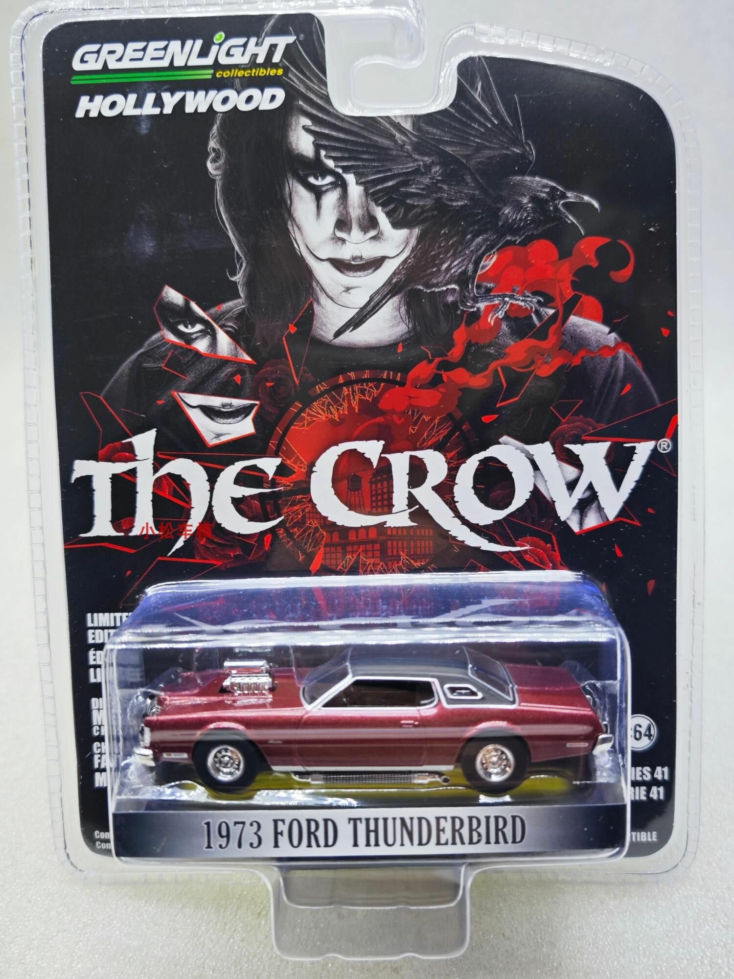 Машинка GreenLight 1/64 1973 Ford Wild Bird Red Die-cast Alloy Car Model Collection Toy Gift