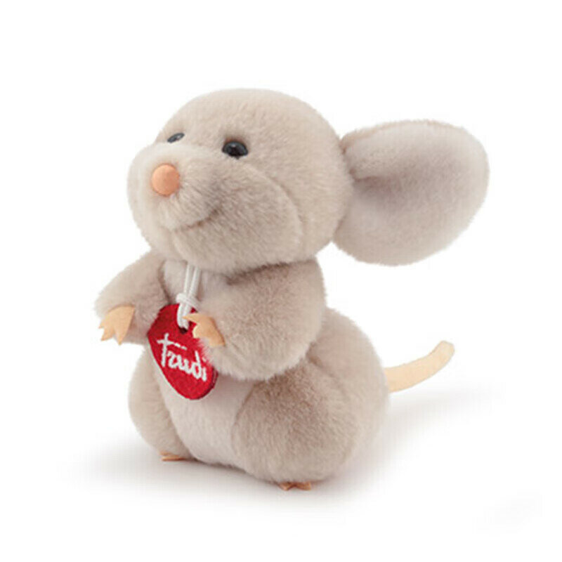 TRUDI Plush Toy Mouse, Cute Stuffed Animal, Lucky Mouse for Chinese New Year, Birthday And Valentine's Day Gift for Girlfriend, 14cm