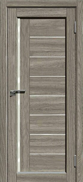 Межкомнатная Дверь Verda Матрикс М-41 Ясень Какао со Стеклом Сатинато / Верда.