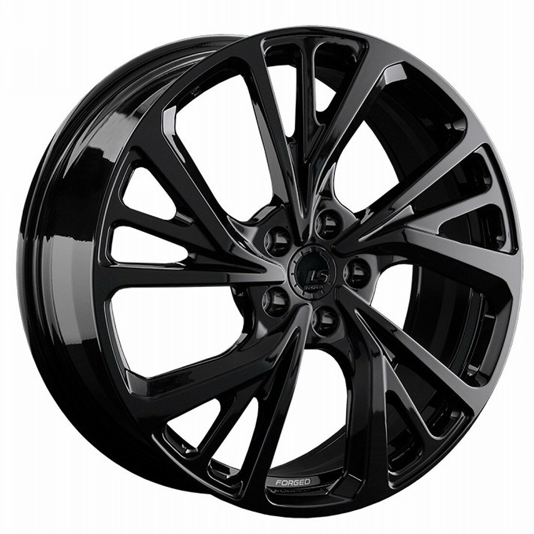 Колесный диск LS Forged LS FG22 8x19 5x108 ET33 60,1 BK кованый для автомобиля