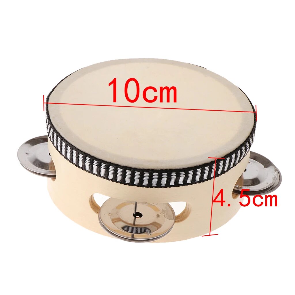 Деревянный бубен Tooyful 4/6 дюймов 4Inch