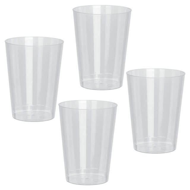 Пластиковые стаканы для воды Кристи, 4 шт, 280 мл, Koopman, 178000620