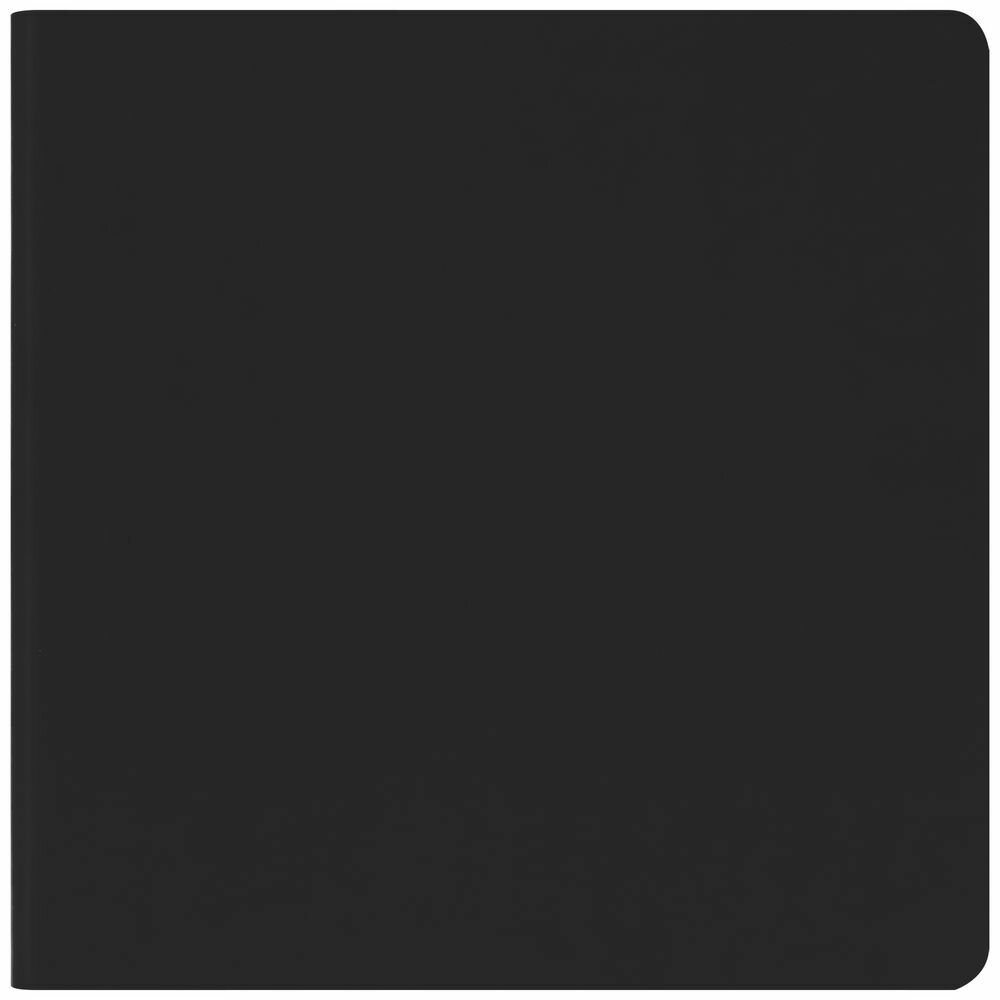 Блокнот Charm, черный, искусственная кожа, покрытие софт-тач, 15х15х1,2 см