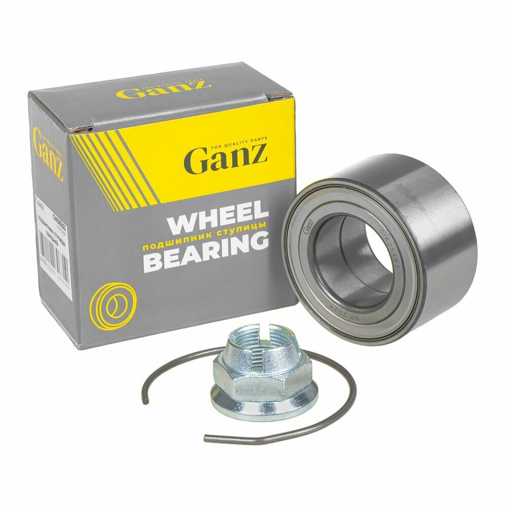 GANZ Подшипник ступицы передней RENAULT 19/21/Clio/Espace/Kangoo/Laguna/Megane 86- GIK05163