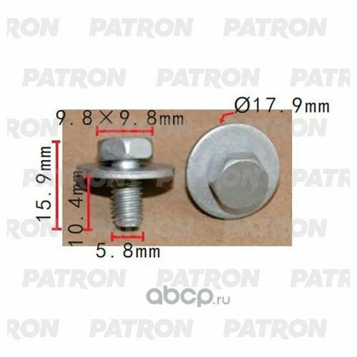 Болт металлический Болт 6x10,4 VW Patron P372321