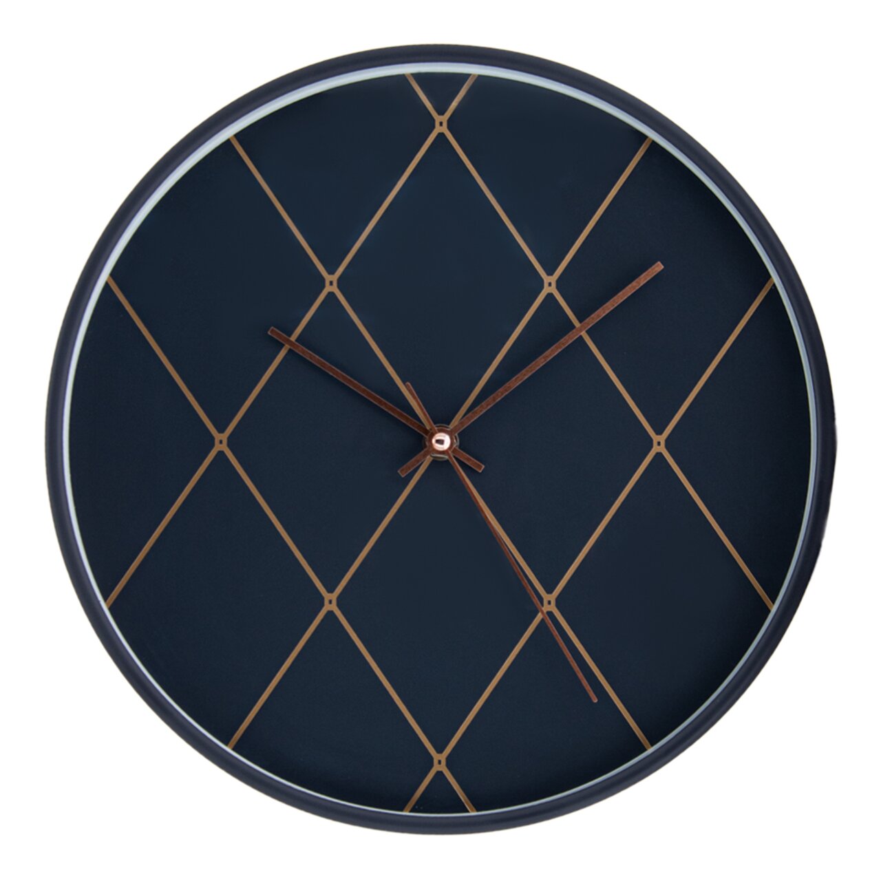 Ромбы настенные часы в темном исполнении стильный геометрический циферблат для интерьера