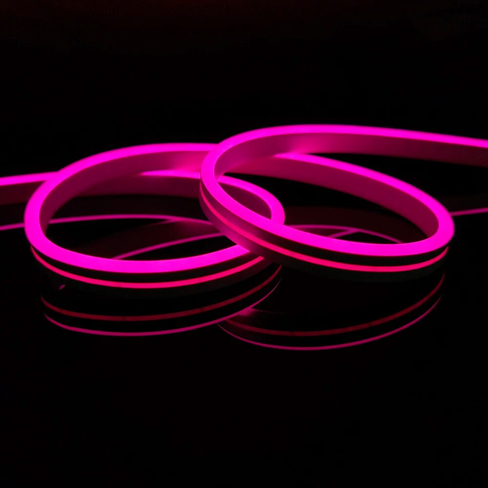 5м 10м 15м 20м Свеча неоновая полоска LED SMD 2835 120 светодиодов/м IP67 Водонепроницаемая DIY Мягкая светодиодная планка Форма Декорация