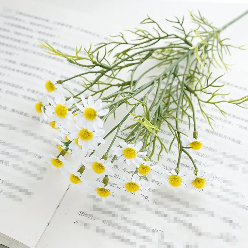 Искусственные ромашки XUELY, 15 головок B white