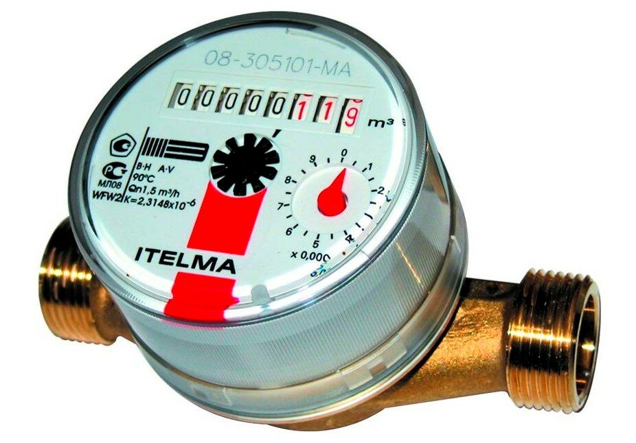 Счетчик горячей воды ITELMA 1/2