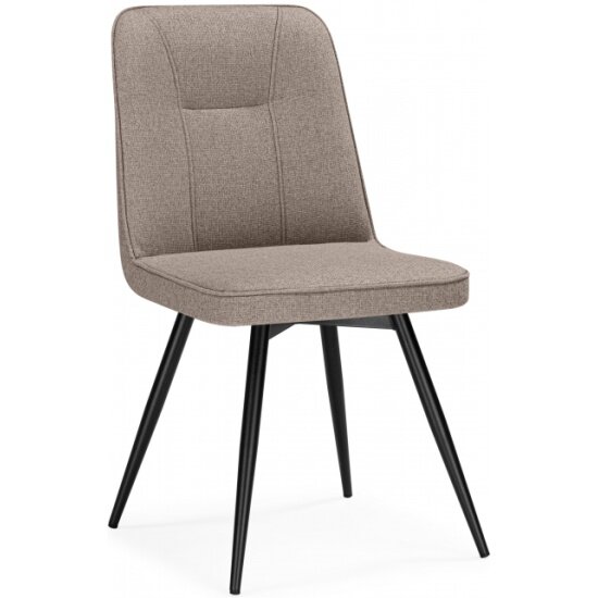 Стул на металлокаркасе Woodville Texas 3 поворотный светло-коричневый / черный