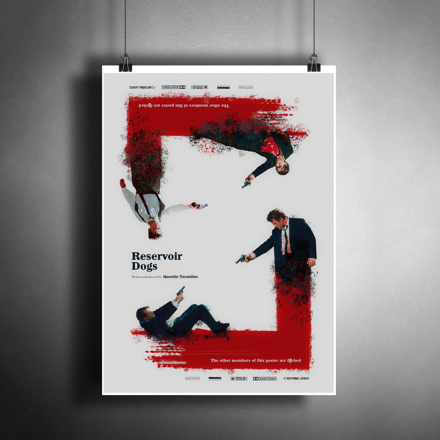 Постер плакат Криминальное чтиво. Pulp Fiction / размер A3 (30 x 42 см) / Декор дома, офиса, комнаты