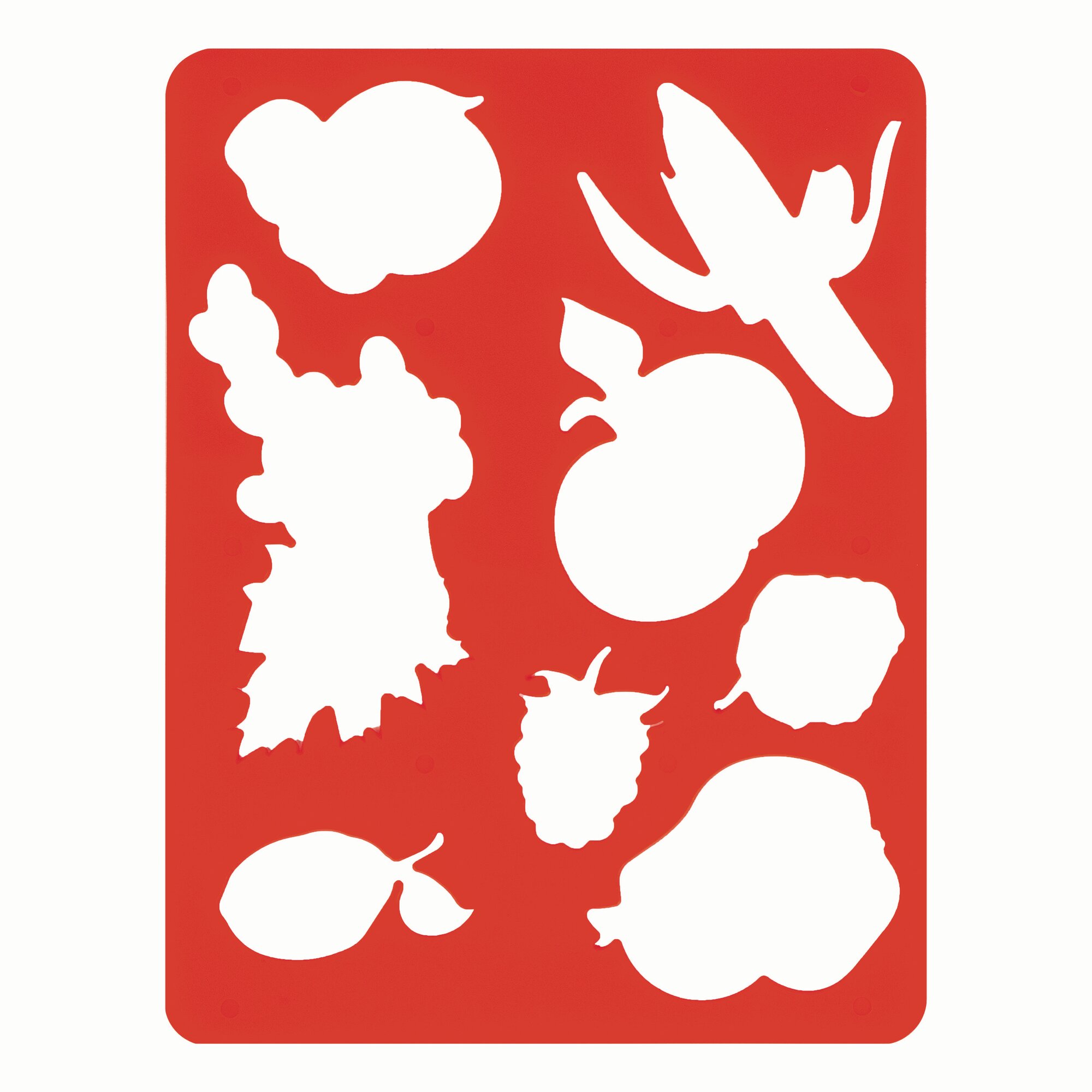 Трафарет для рисования и творчества Цветик "Фрукты и ягоды"