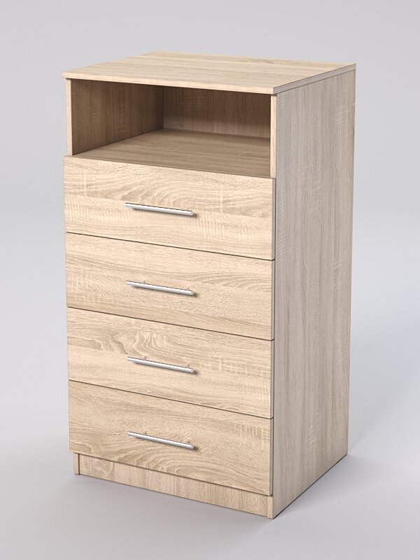 Тумба для офисной техники №4А, Дуб Сонома. Производитель товара - компания Westcom.