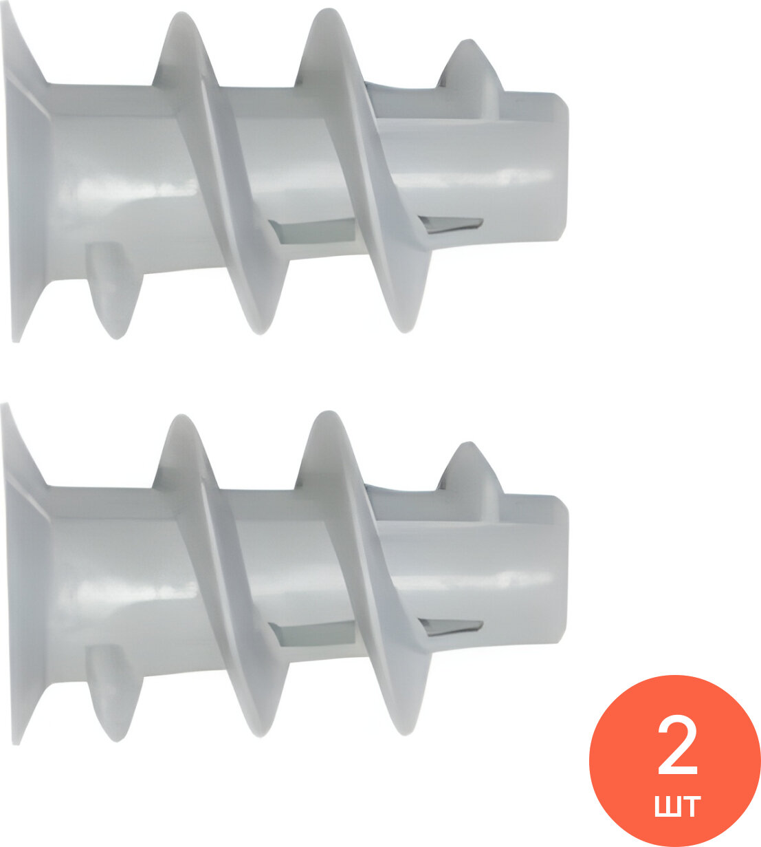 Дюбель MIXTON / Микстон Driva ввертыш для гипсокартона, нейлоновый, серый, 15×23мм, 50шт. / крепеж и фурнитура (комплект из 2 шт)