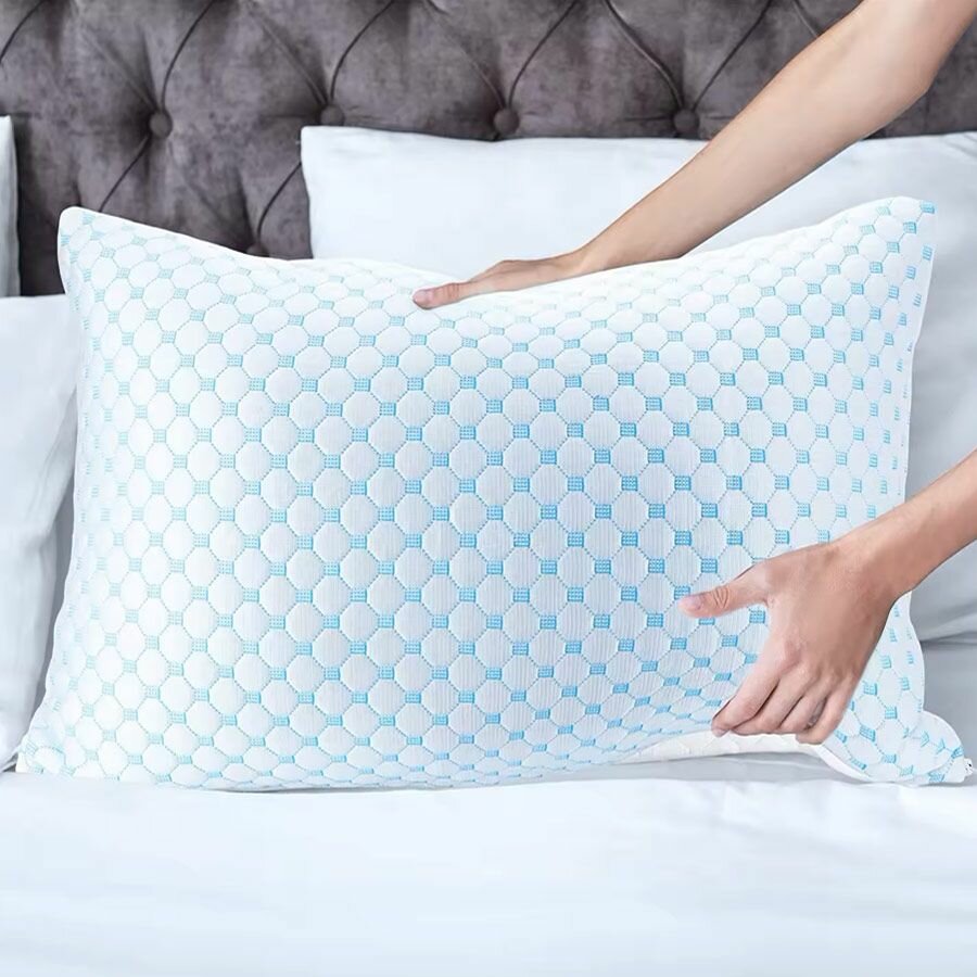 Подушка анатомическая, с эффектом охлаждения и памяти, 76х51см