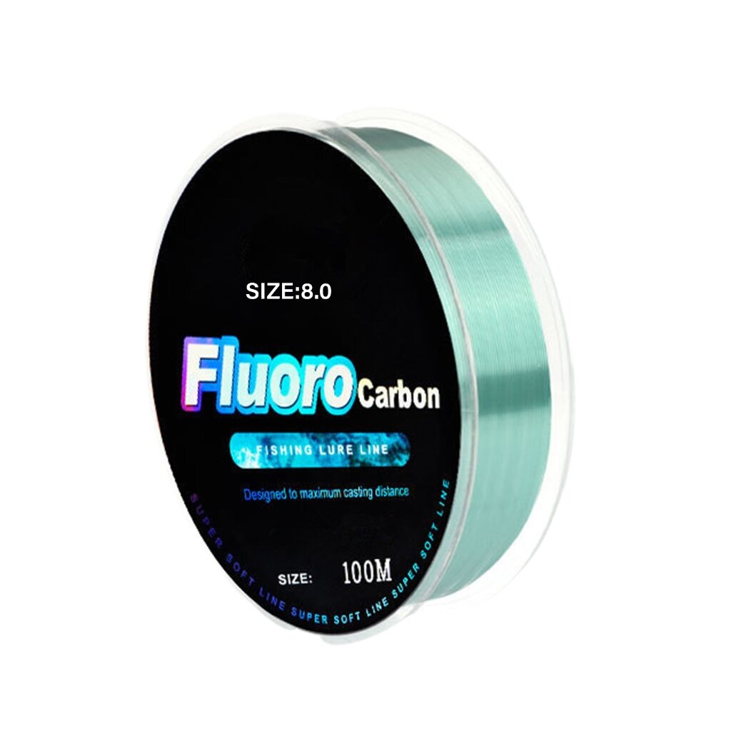 Рулон 100 метров капроновой нити зеленого цвета-№ 8.0