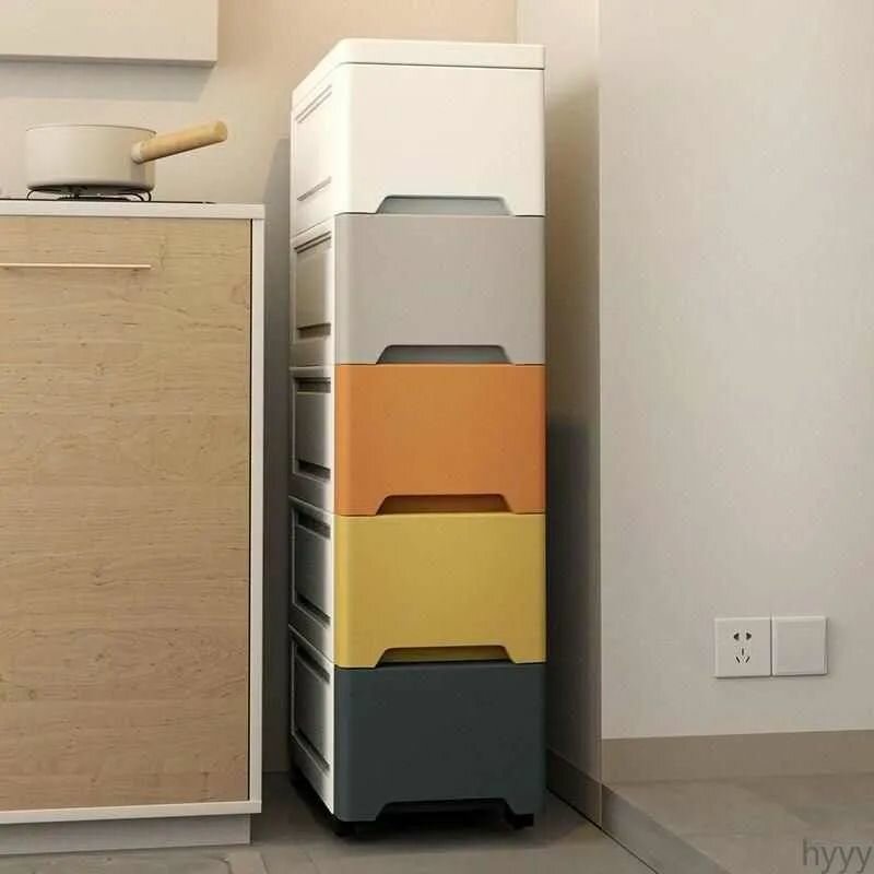 Выдвижной комод с подвижными блоками,25cmX38cmX80cm, пять выдвижных ящиковhyyy