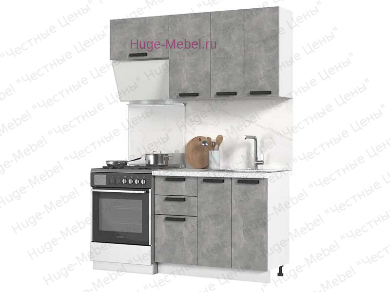 Кухня 160 см "Пасаденна" Huge Mebel . Ширина 1600. Кухонные гарнитуры