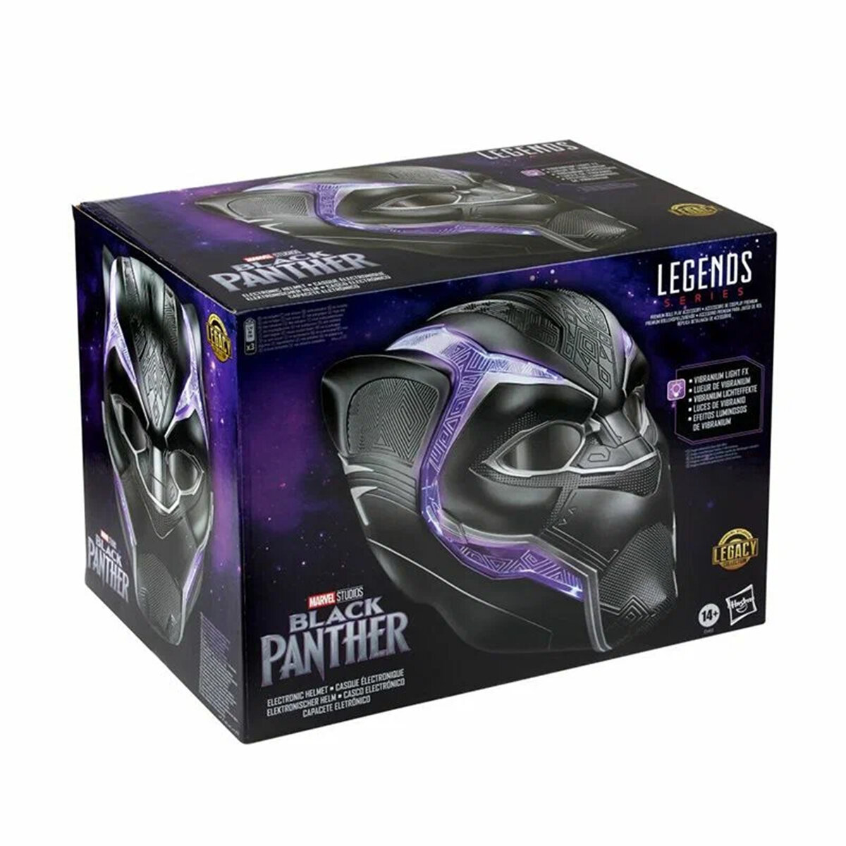 Hasbro Marvel Legends Series Black Panther Electronic Helmet/Детская интерактивная игрушка в шлеме Марвел черная пантера