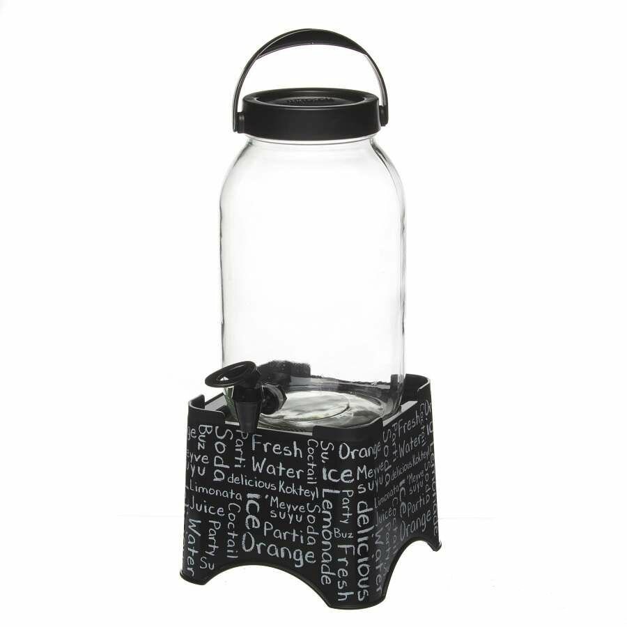 Банка-диспенсер Pasabahce с краном, 3 л, на подставке, Турция