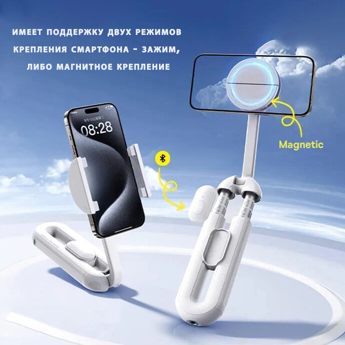 Монопод с пультом/селфи-палка для селфи Baseus Techshot dual-Support Phone Selfie Stick (B10578300211-00)