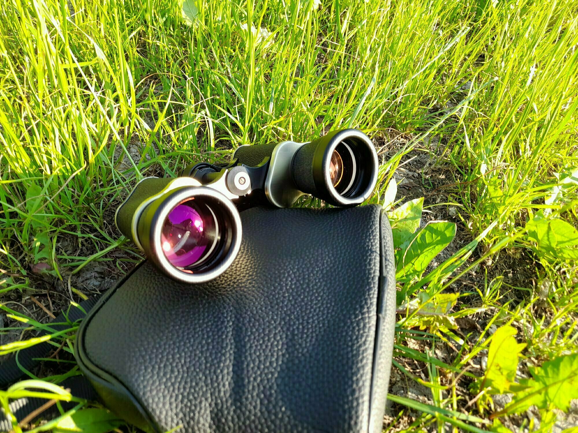 Мощный призменный бинокль Baigish БПЦ 10х40 WA противоударный с просветлением оптики