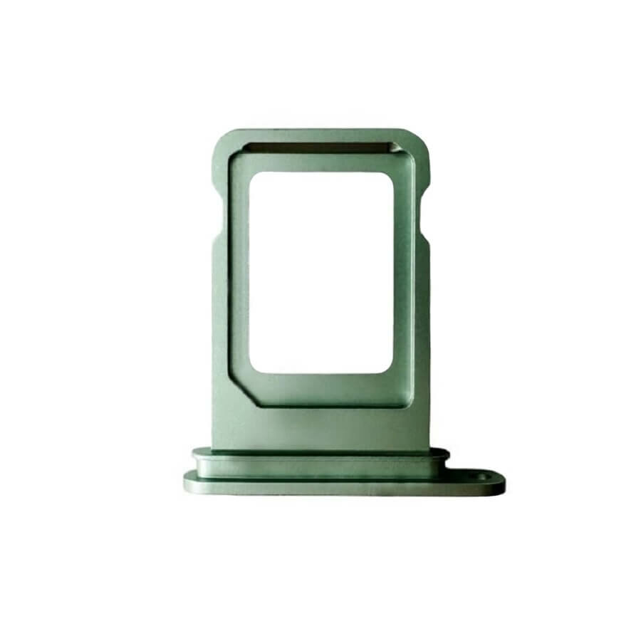 SIM-лоток (сим держатель) для iPhone 15, 15 Plus (версия с 1 сим картой) Зеленый