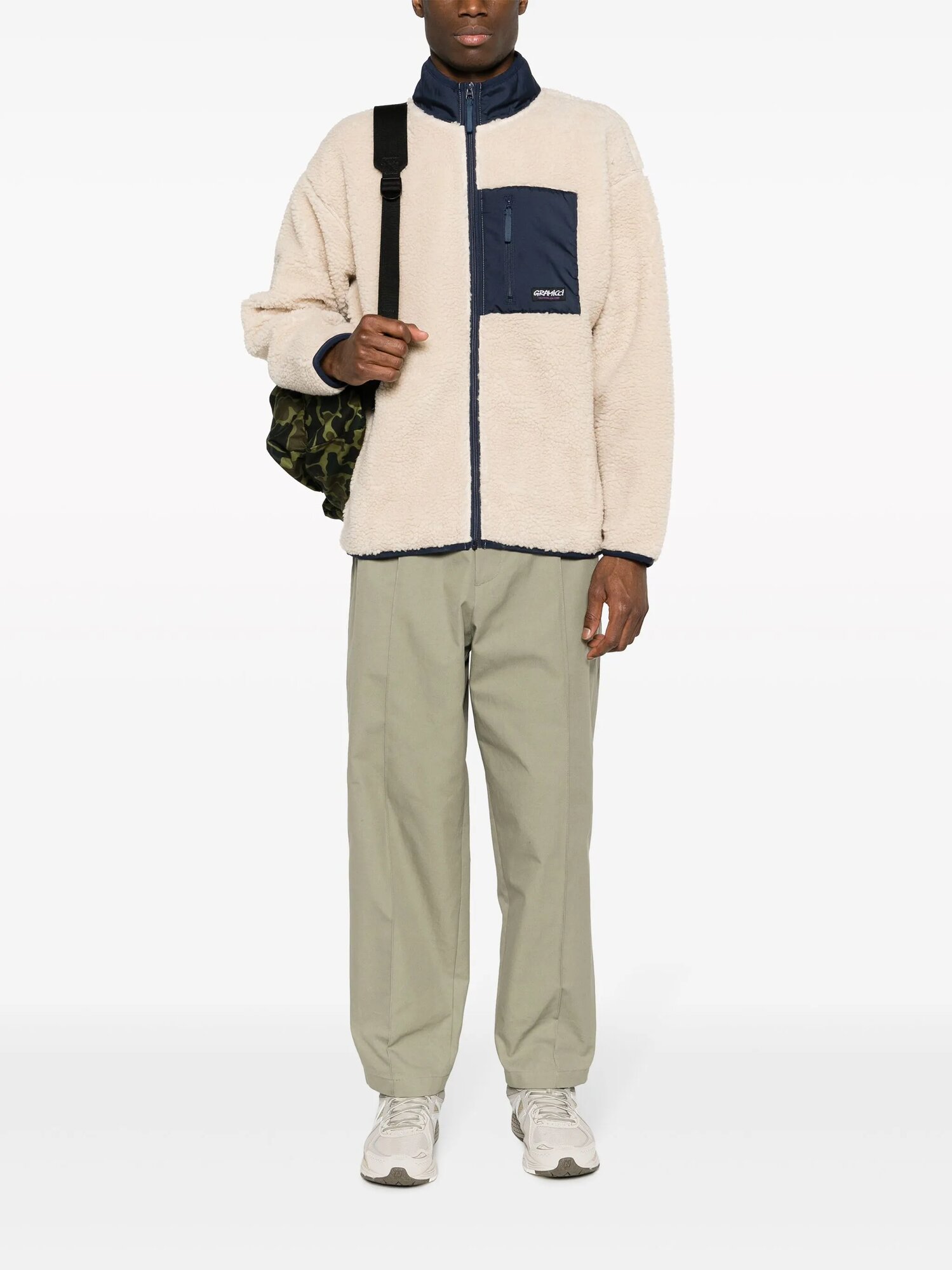 Куртка Gramicci Logo-patch fleece jacket, размер 50, разноцветный — фото 1