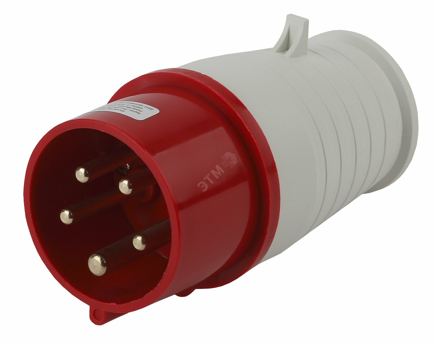 Вилка переносная для кабельной установки 5 штырьков SFE 380В 3P+E+N 16А IP44