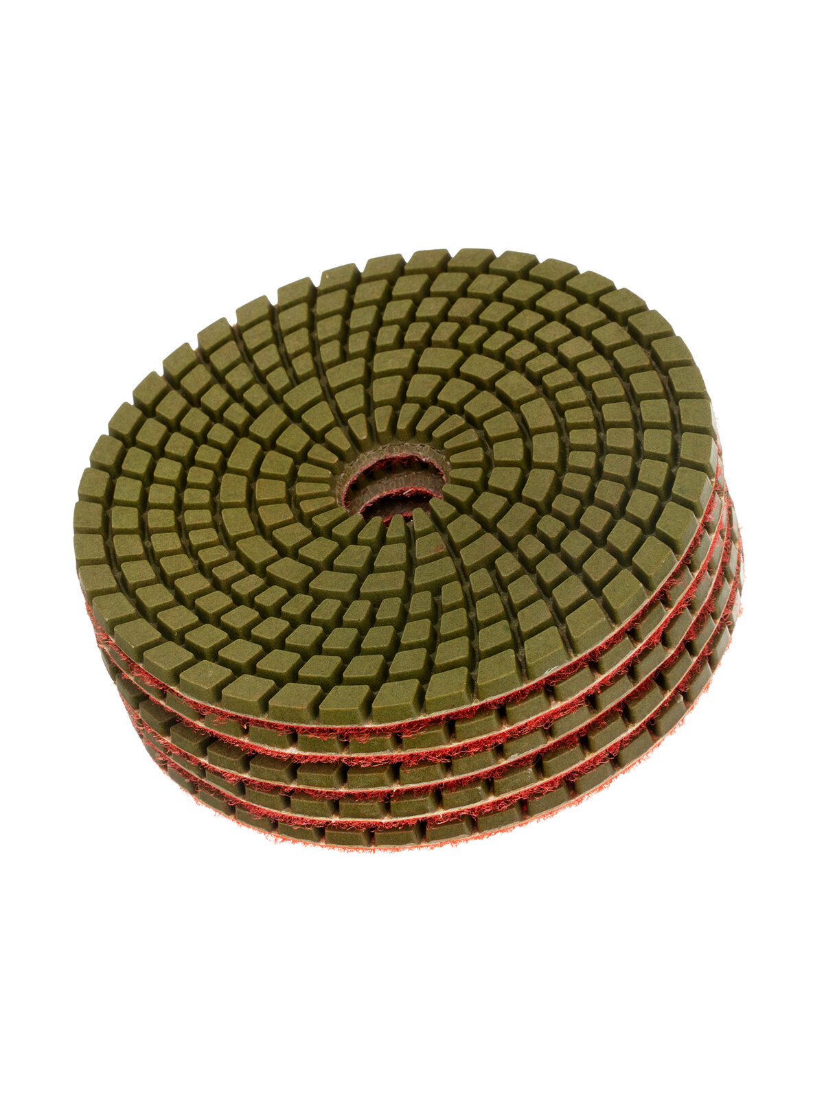 Шлифовальные круги 100 мм Matrix, алмазные гибкие P 200, мокрое шлифование, высокая концентрация алмазов, 5 штук, 73509