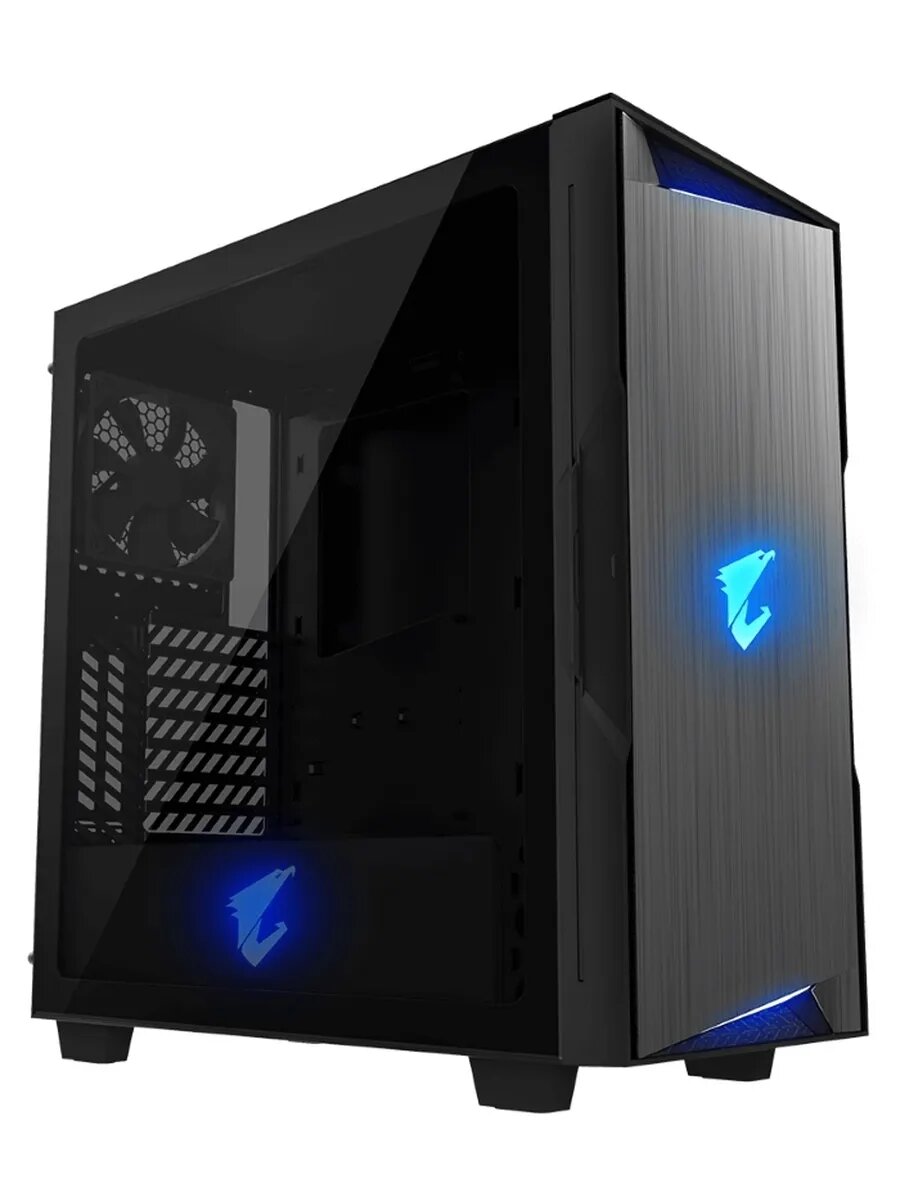 Корпус Gigabyte AORUS C300 GB-AC300G черный без БП ATX 120mm 140mm USB3.0 audio bott PSU