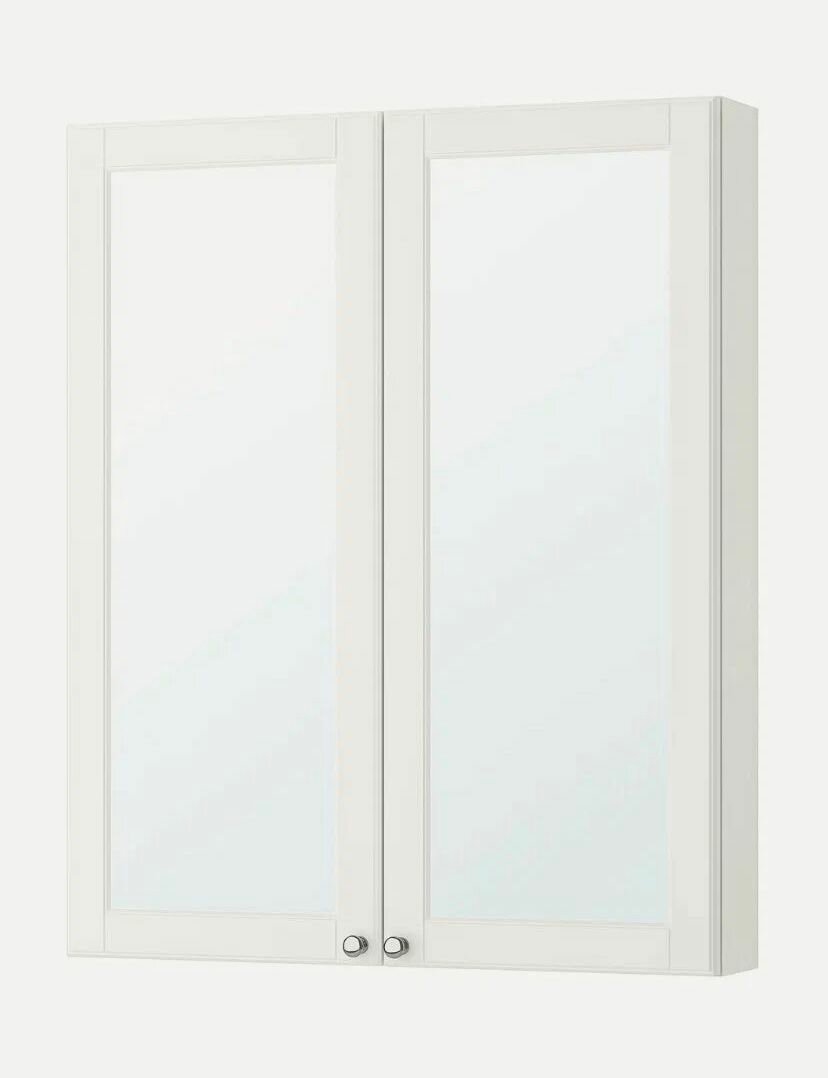 Икеа годморгон Шкаф-зеркало для ванной 203.922.38 зеркальный шкаф с 2 дверцами 80x14x96 см , кашен белый