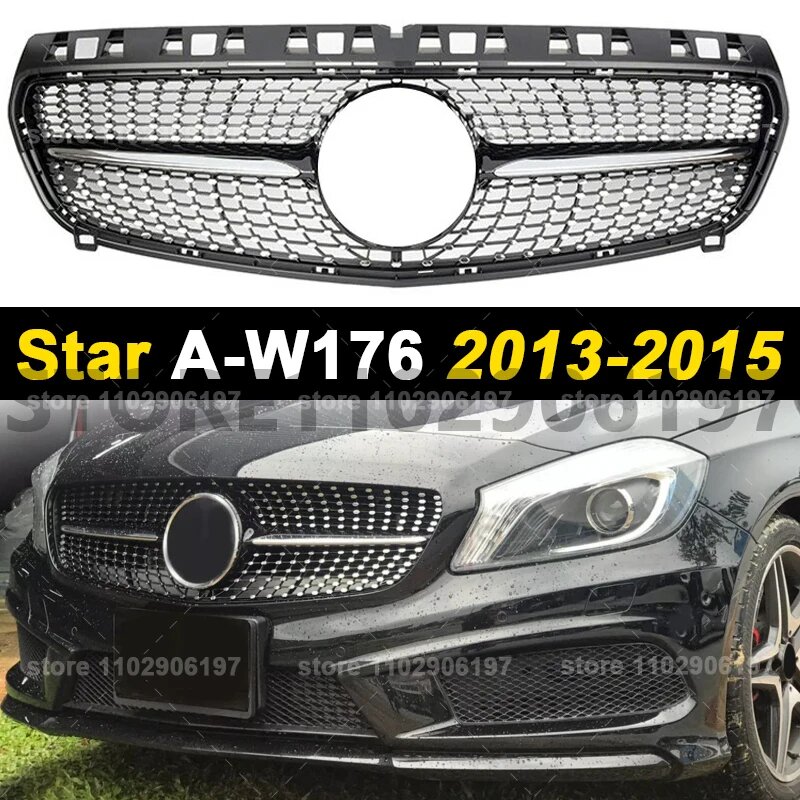 Для 2013-2015 2016-2018 W176 A Class High quality, 25-45 days delivery, Star 2013-2015 Black