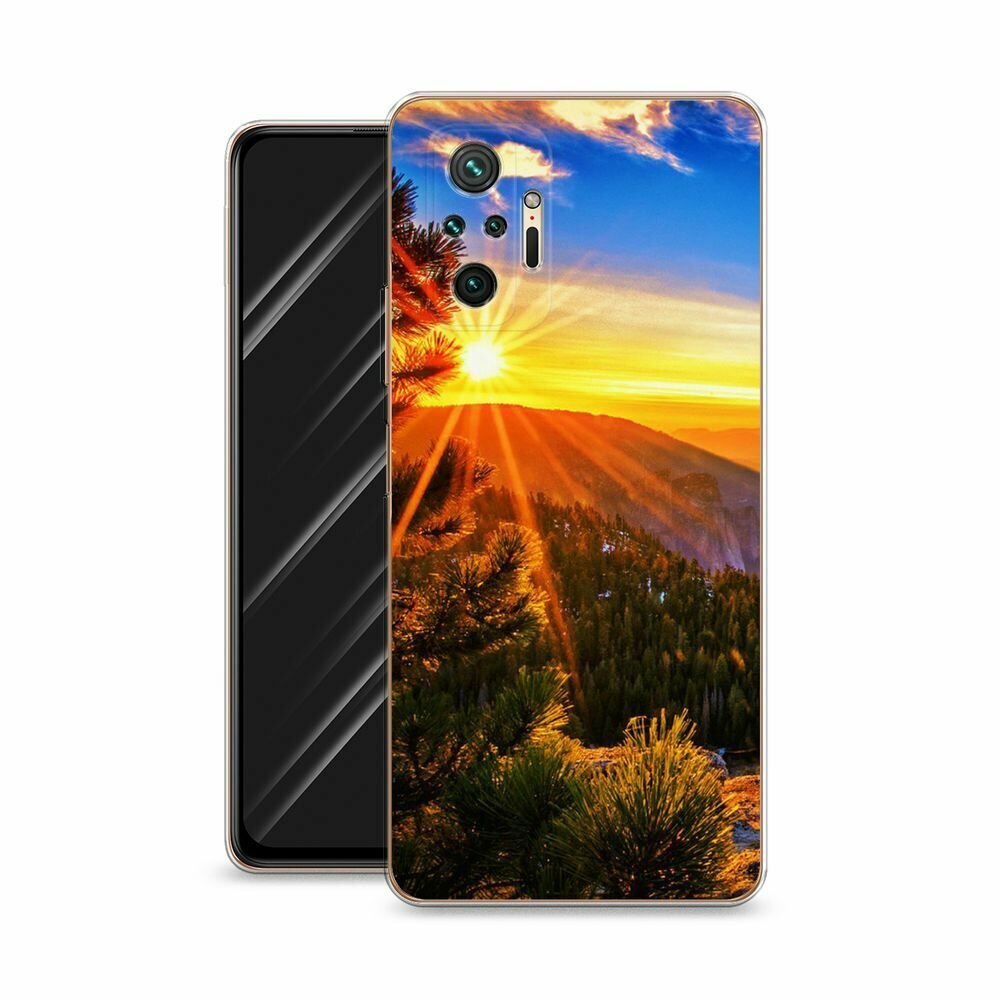 Чехол на Xiaomi Redmi Note 10 Pro / Сяоми Редми Нот 10 Pro с принтом Восход 4 — фото 1