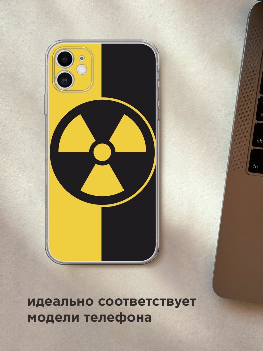 Чехол на Apple iPhone 11 / Айфон 11 с принтом "Эмблема черно-желтая" — фото 1