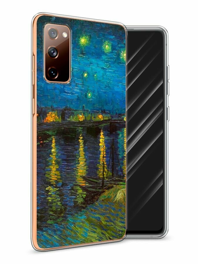 Чехол на Samsung Galaxy S20 FE / Самсунг Галакси S20 FE с принтом ночь над Роной