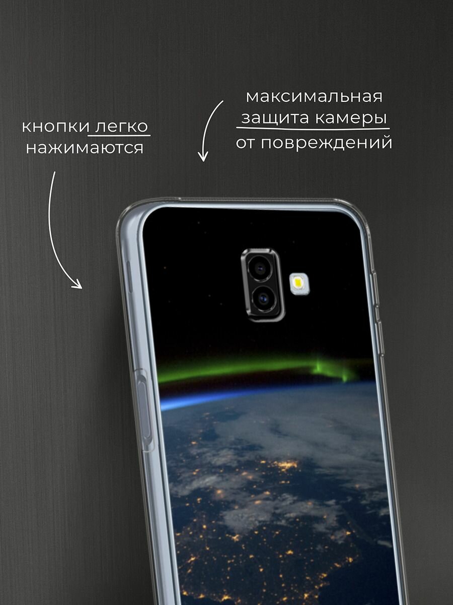 Чехол на Samsung Galaxy J6 + / Самсунг Галакси J6 Плюс 2018 с принтом "Земля из космоса" — фото 1