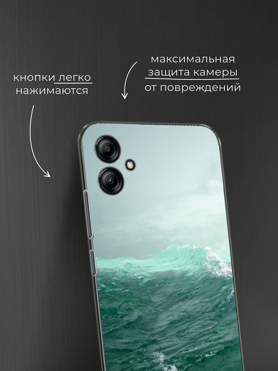 Чехол на Samsung Galaxy A04e / Самсунг A04e с принтом "Волны 12" — фото 1
