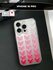 Чехол на Apple iPhone 16 Pro / Айфон 16 Про с принтом "Градиент из сердечек"