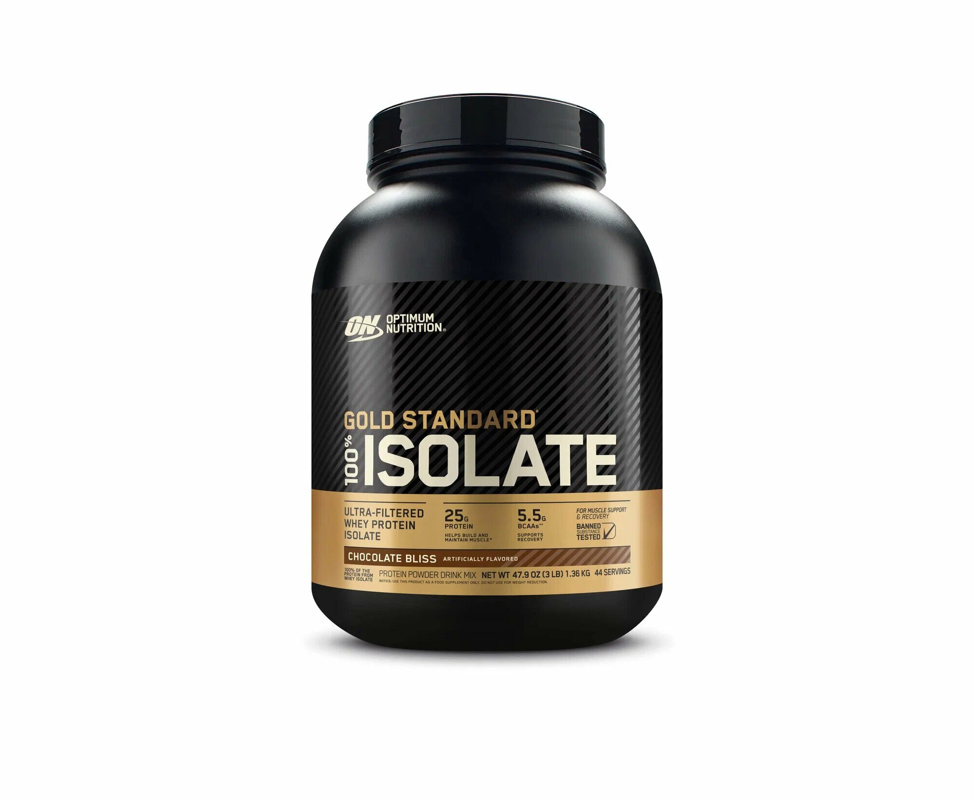 Изолят протеина Optimum Nutrition Isolate Gold Standard 100% 1360 г, шоколадное блаженство