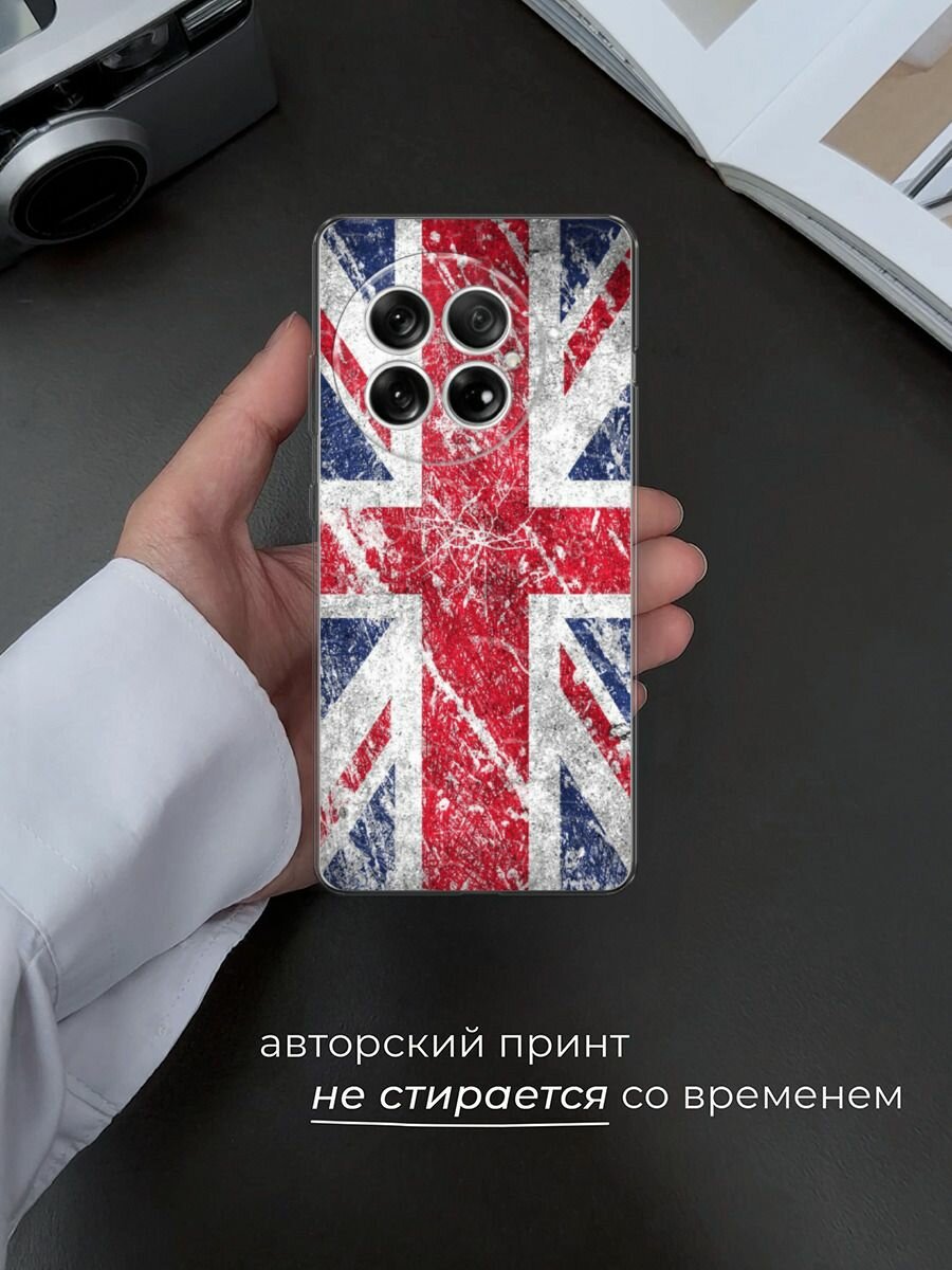 Чехол на OnePlus 13 / Ван Плас 13 с принтом "Флаг британский" — фото 1