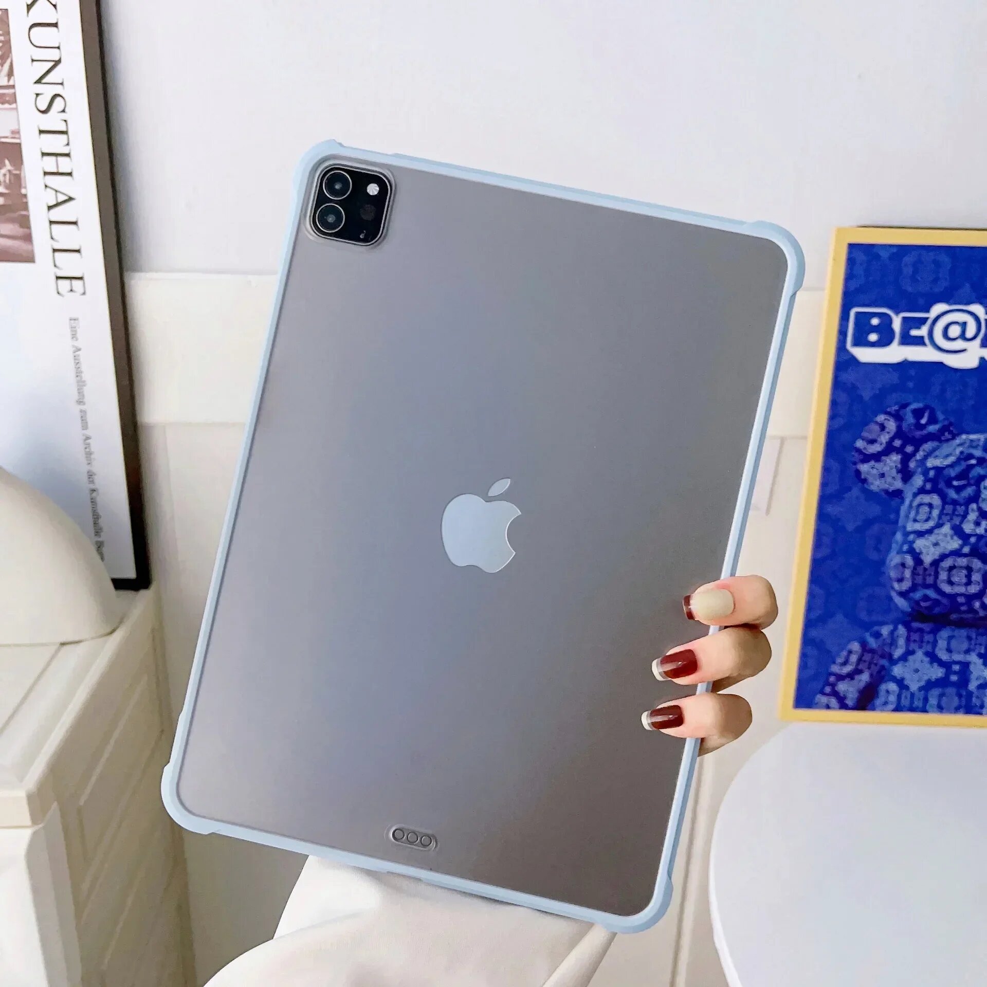 Жесткий чехол Greliana для iPad Pro 13 11 12.9 Air 2 3 4 5 Pro 12.9 6th 2022, Голубой, sky blue