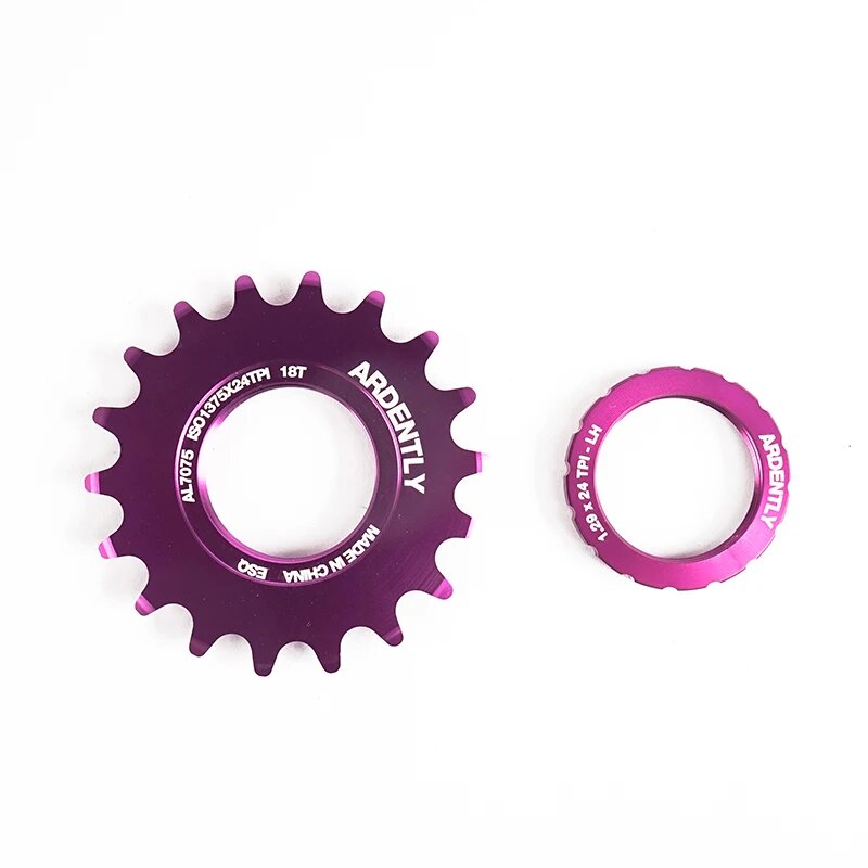 Ardently FixedGear Звездочки для велосипеда 13-20T, алюминий, черный/розовый/фиолетовый/зеленый/синий