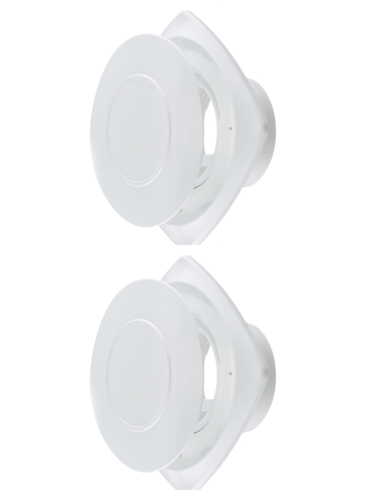 Анемостат вытяжной регулируемый с фланцем d100 мм белый (2 шт.)