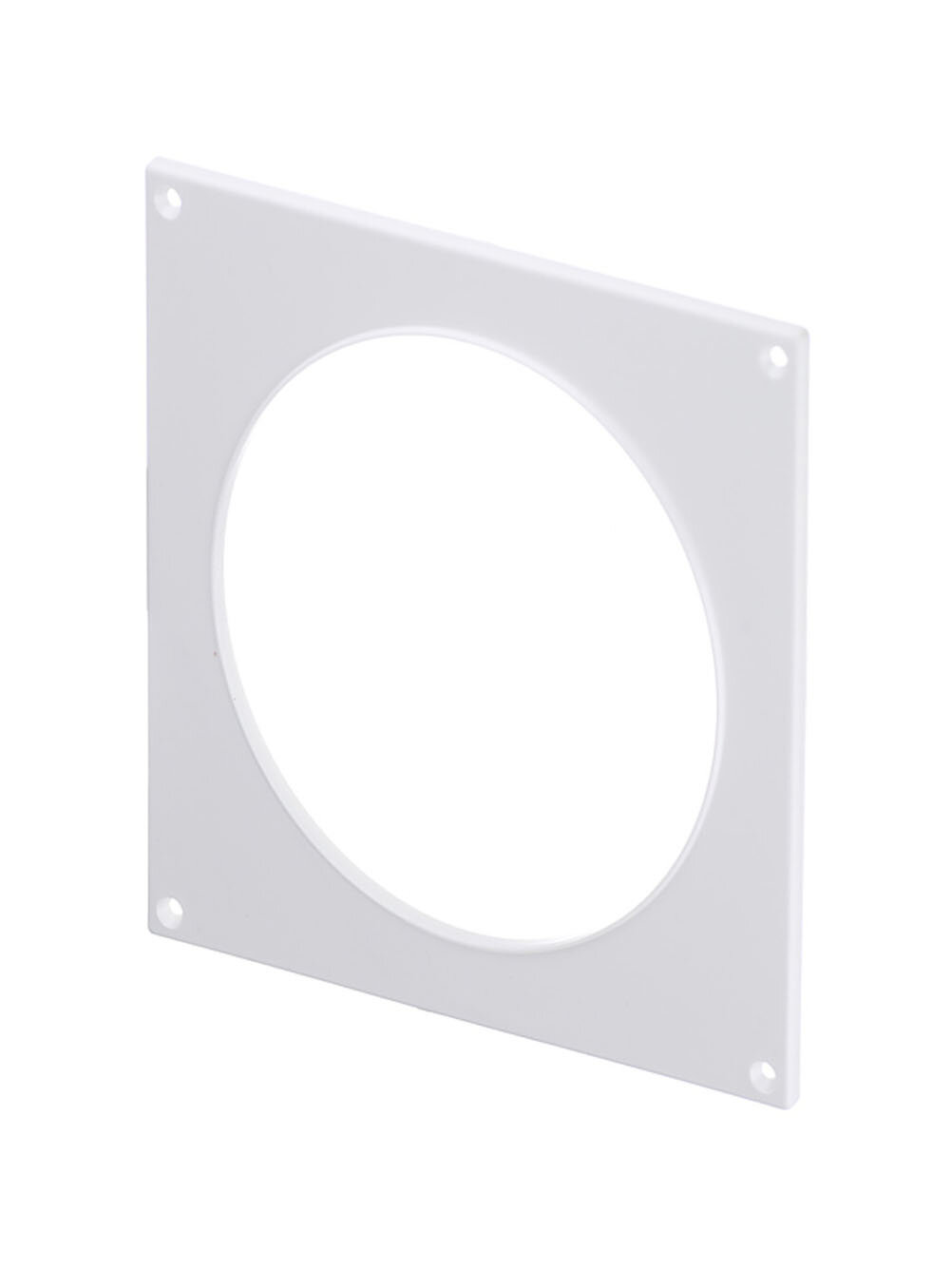 Накладка для круглых воздуховодов настенная пластиковая 170х170 мм d130 мм