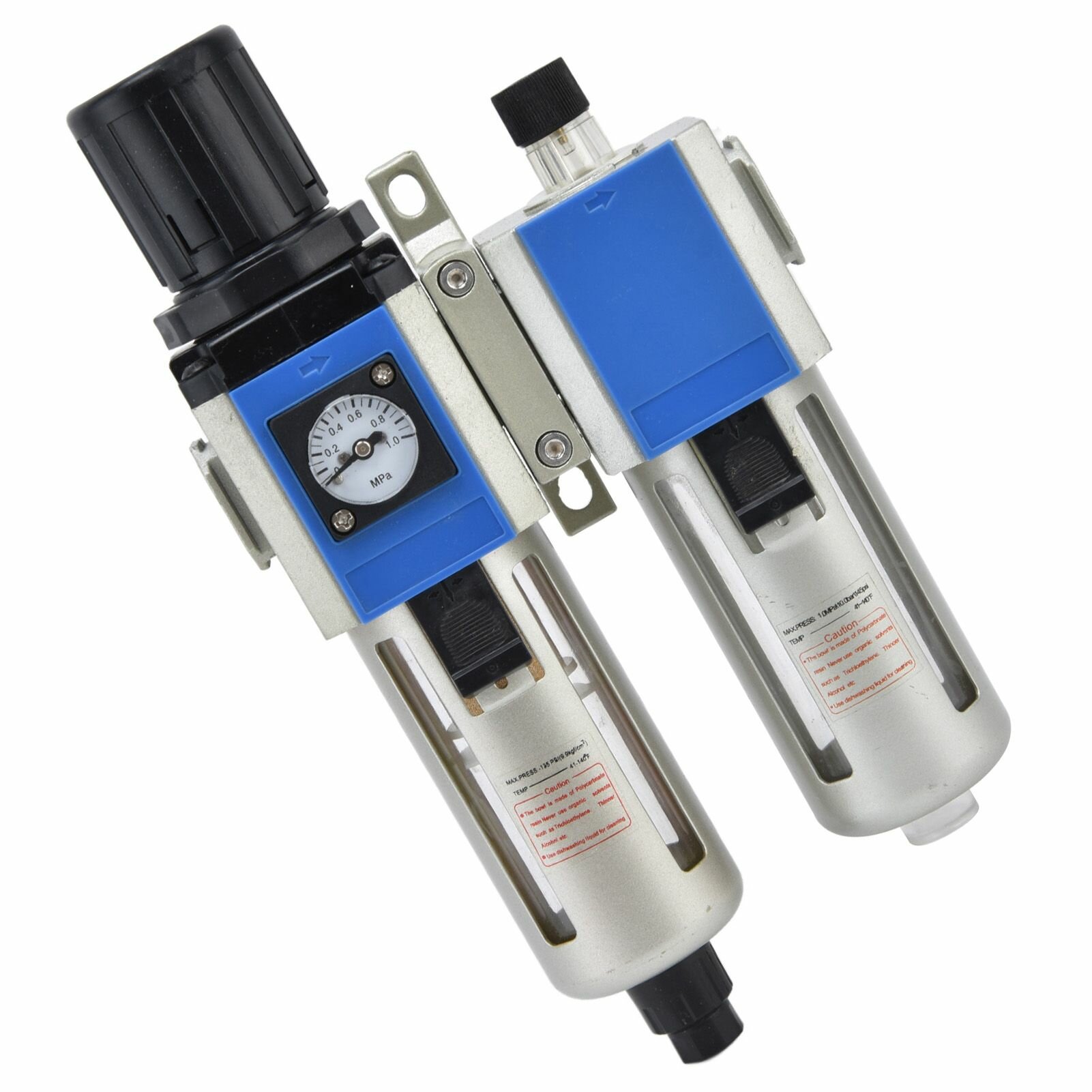 Комбинированный воздушный компрессор с фильтром, регулятором давления и сепаратором масла и воды GFC300-10