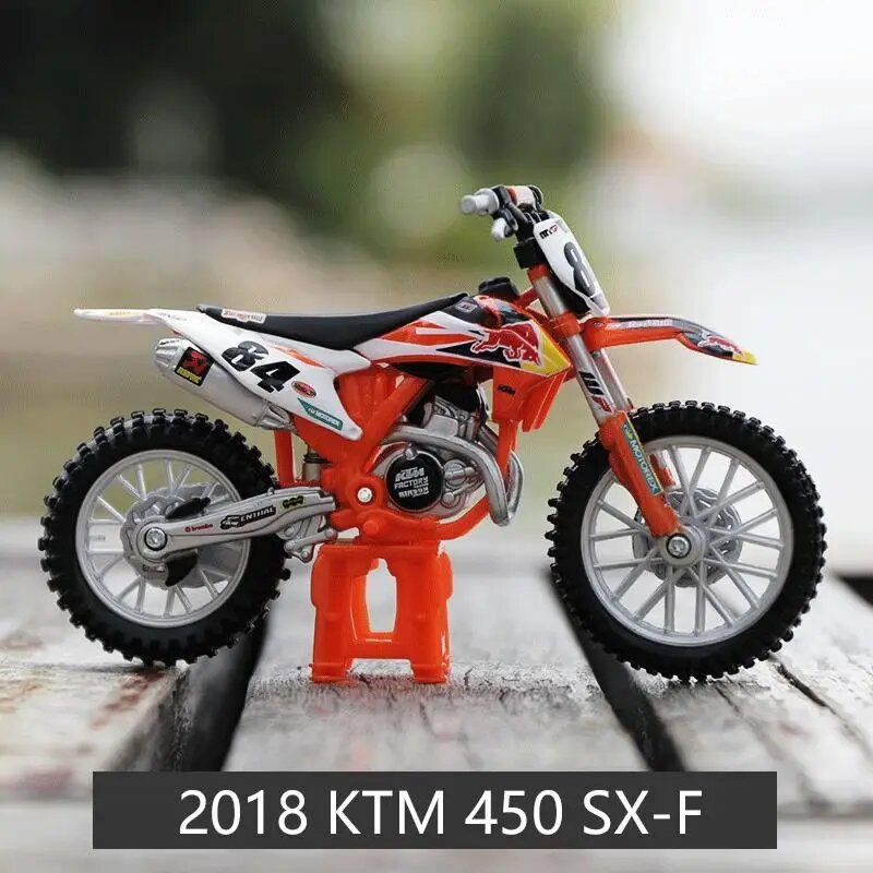 Bburago 1:18 2018 KTM 450 SX-F Factory Edition 84 Dakar Rally, сплав, статическая гоночная модель мотоцикла, готовая коллекция, игрушка для хобби, KTM 450 SX-F