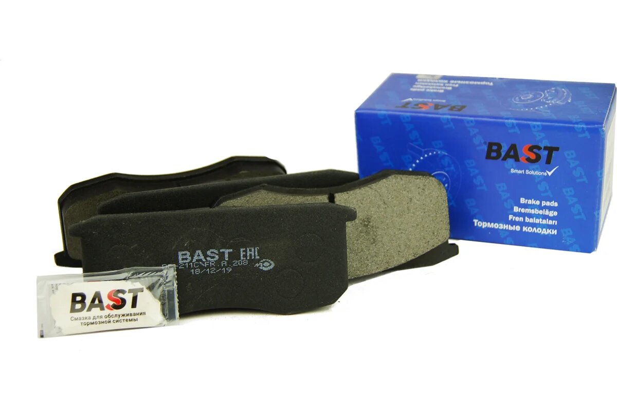 BASTCLUTCH BC-211C передние тормозные колодки УАЗ 31519 Хантер 3160 Патриот комплект 4 шт