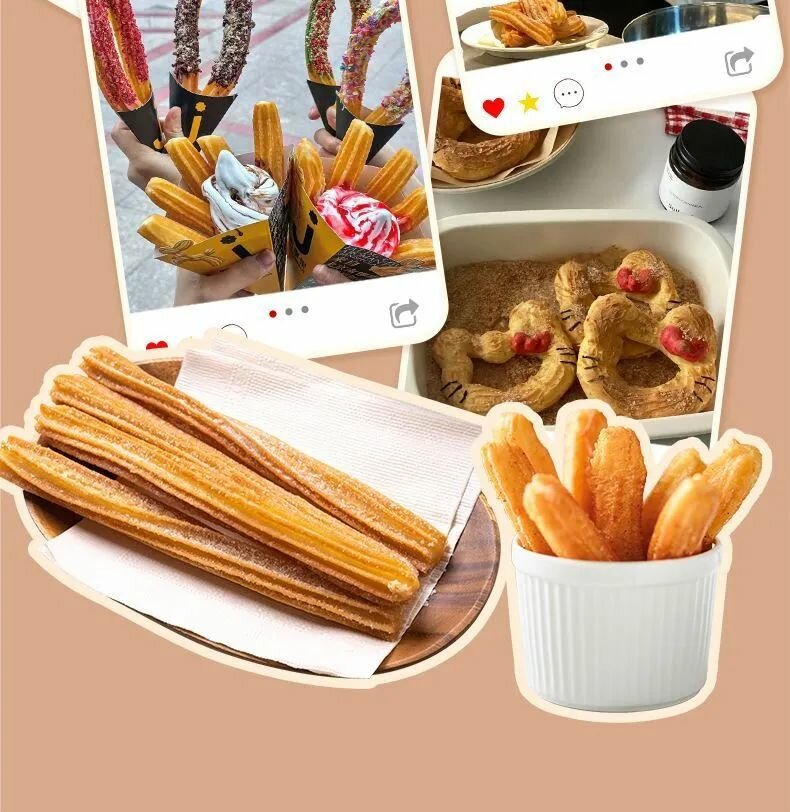 Аппарат для чуррос XBYYT, черный